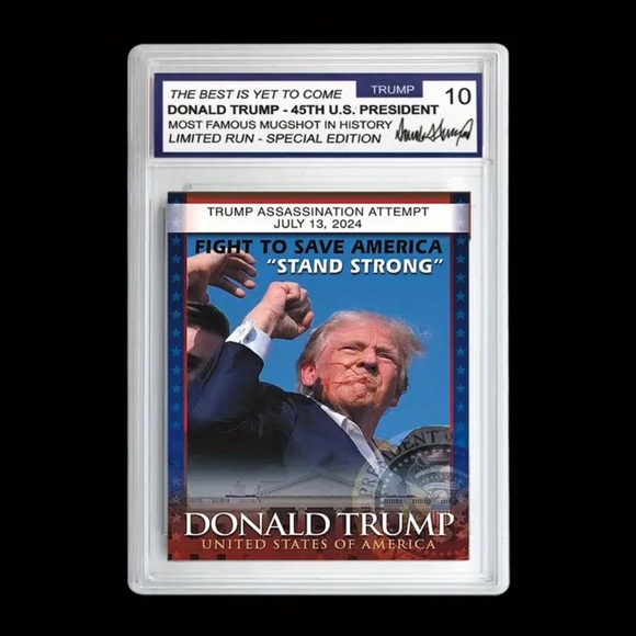 Toys | Donald Trump President Assassination Attempt Trading Card ...